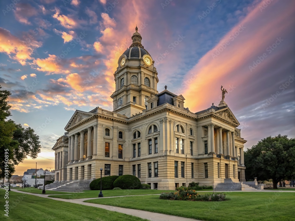 Stunning Portrait Photography of Polk County Courthouse in Iowa ...