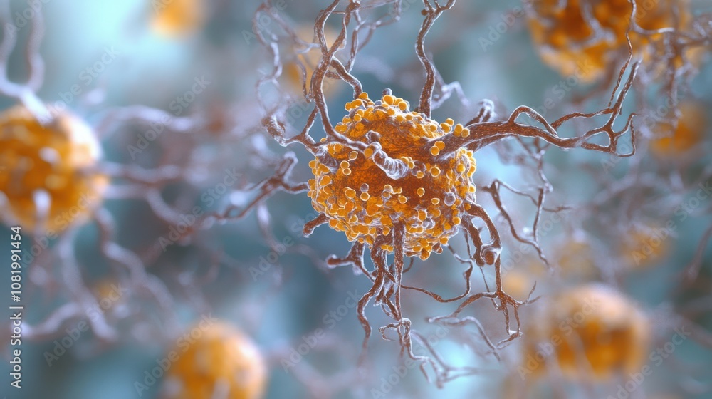 Nerve cell degeneration and aging, exploring how neurons deteriorate ...