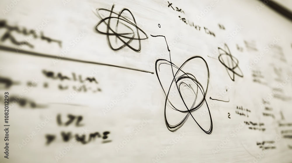 Atomic splitting diagram showing the process of nuclear fission, where ...