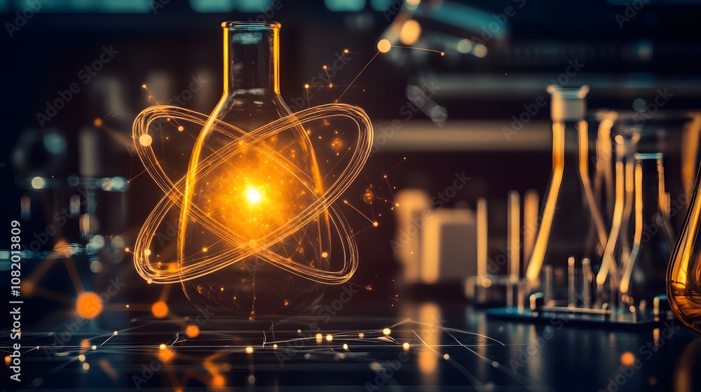 Atomic splitting diagram showing the process of nuclear fission, where ...