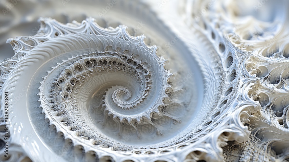 Concepts of infinity and time illustrated by a white clock face twisted ...