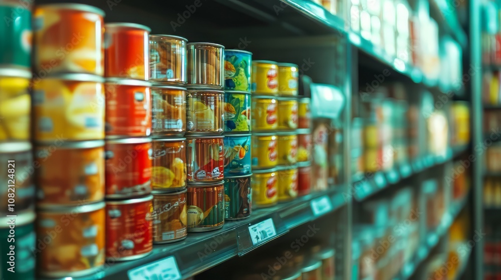 Penang, Malaysia - Dec 1, 2023: Various local & imported canned food ...