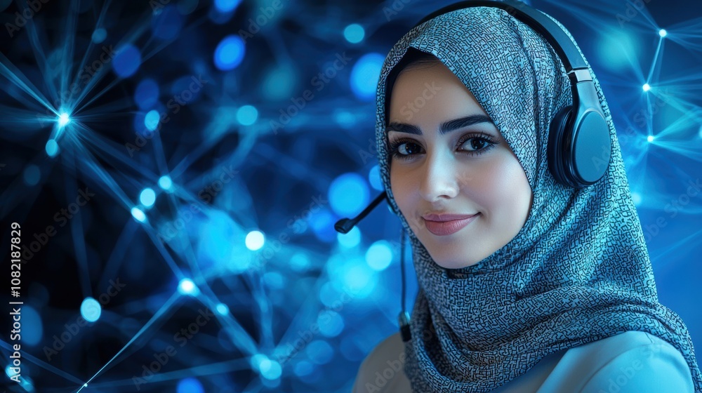 Engaging customer support experience virtual call center image of a ...