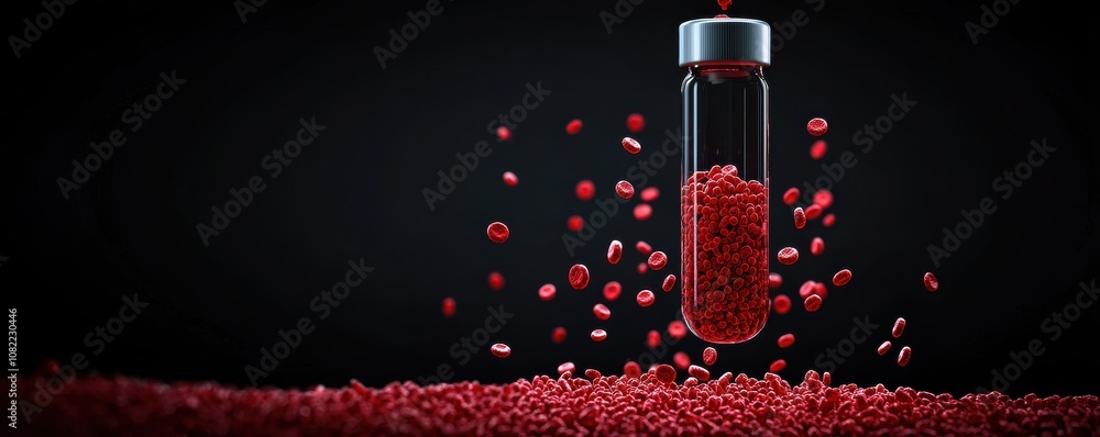 Visualizing blood cell circulation vascular system medical illustration ...