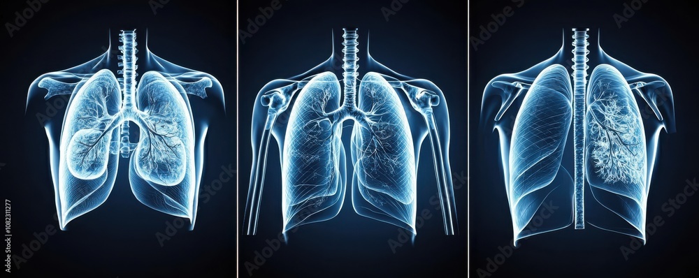 Exploring gas exchange in alveoli lungs cross-section respiratory ...