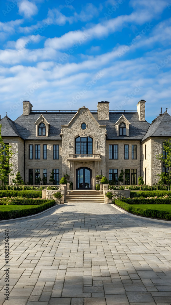 Waterfront Newport mansion with private yacht dock and formal gardens ...