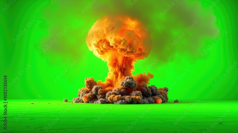 Fire in the fireplace, explosion wallpaper, nuclear bomb, atom bomb ...