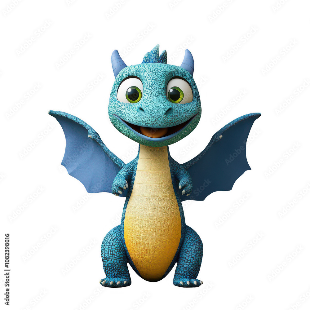 3D Animated Dragon Character from How to Train Your Dragon Standing ...