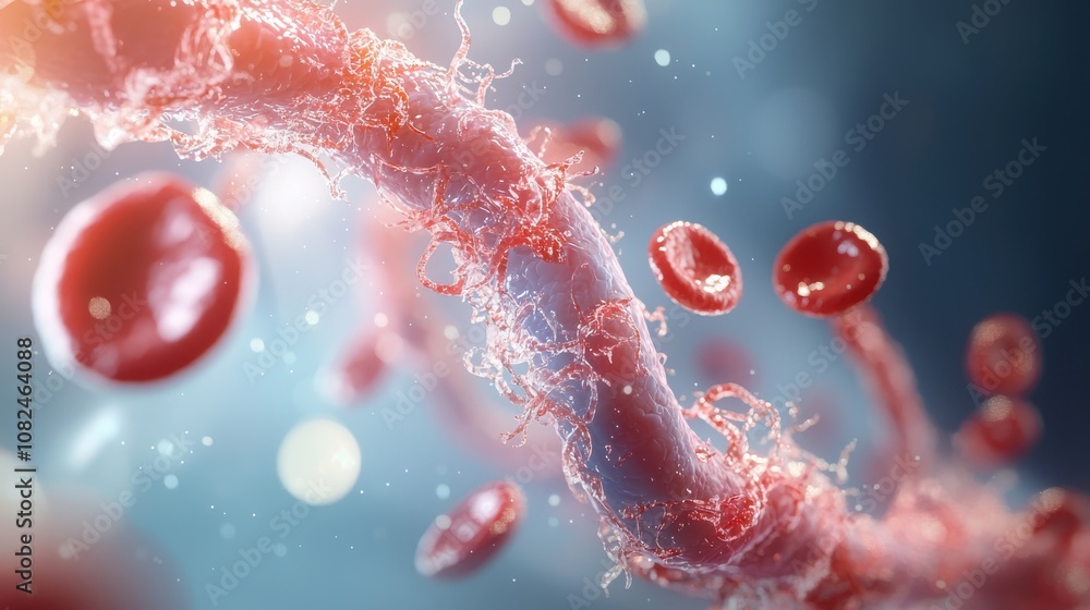 Visual representation of a clogged artery with fat deposits narrowing ...