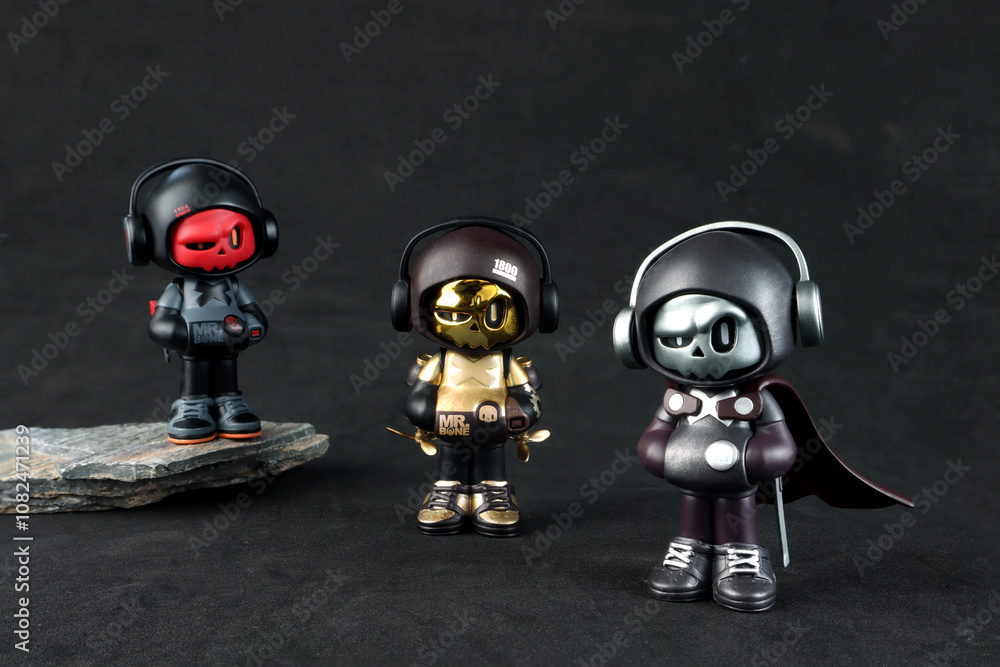 cute art toys Mr. Bone mini collection from My Own Culture blind box ...