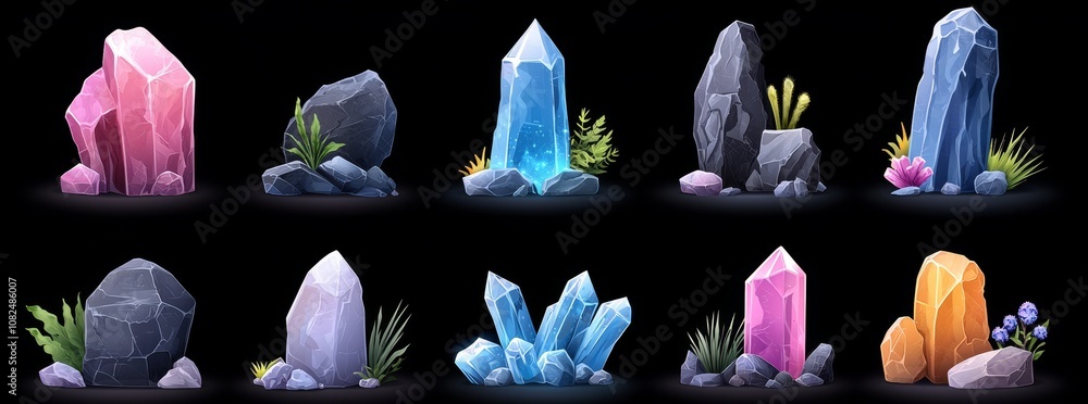 Wizard teleport in medieval scene. Fantastic entrance to parallel world ...