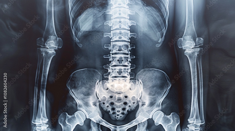 X Ray Radiographic Image Showing the Detailed Anatomy and Structure of ...