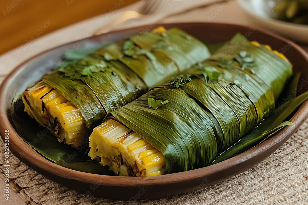 Gastronomía Venezolana: Hallaca de Maíz y Cerdo Cortada a la Mitad ...