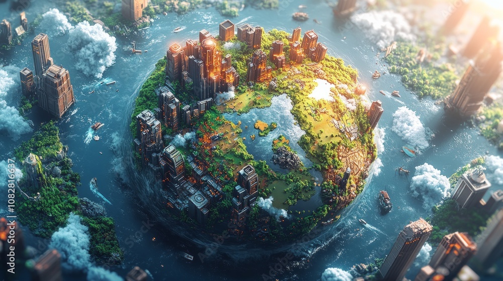 Create a dynamic YouTube banner for the channel 'All-In-One World' that ...