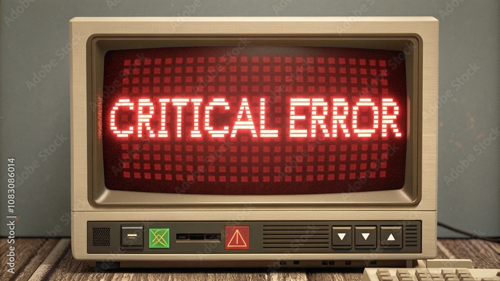Technical Difficulties Screen, Error Screen, System Failure, Offline Screen, No Signal Stock ...
