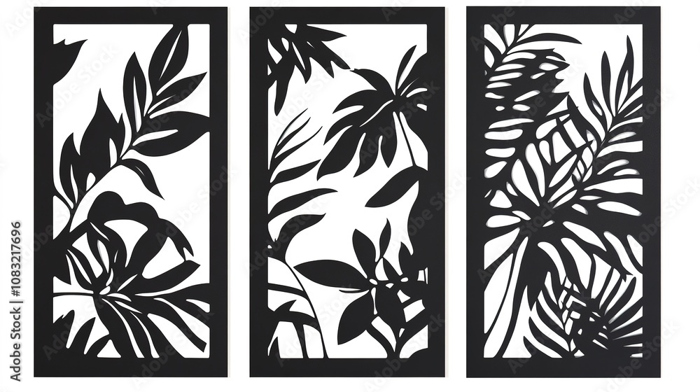 A triptych of three vertical panels showcasing the lush beauty of the ...