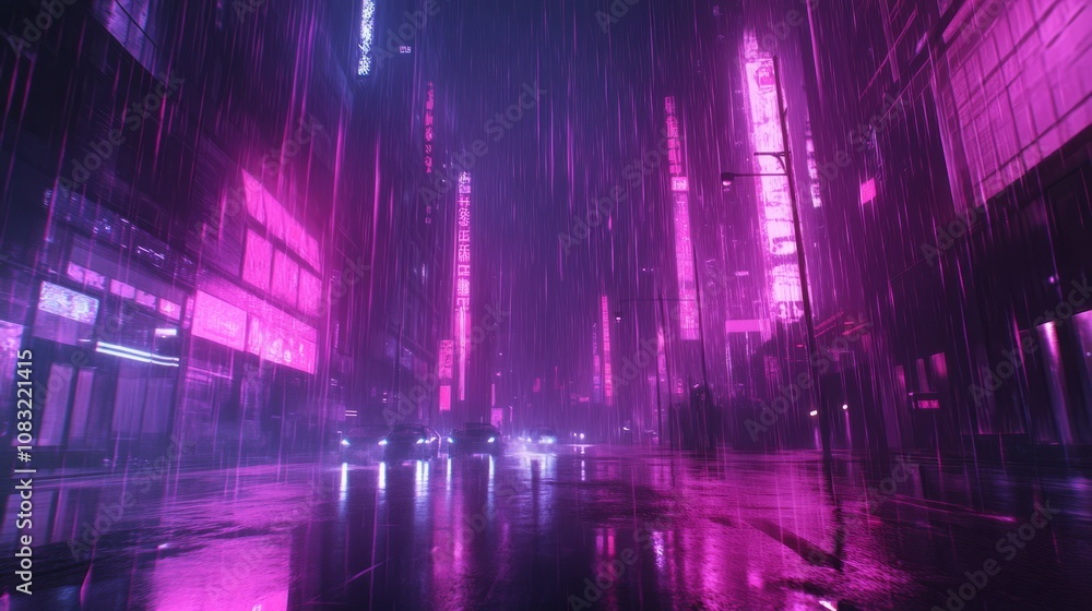 Cyberpunk streets illustration, futuristic city, dystoptic artwork at ...
