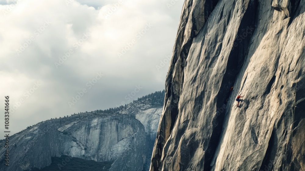 The dramatic ascent of climbers on the vertical granite walls of El ...