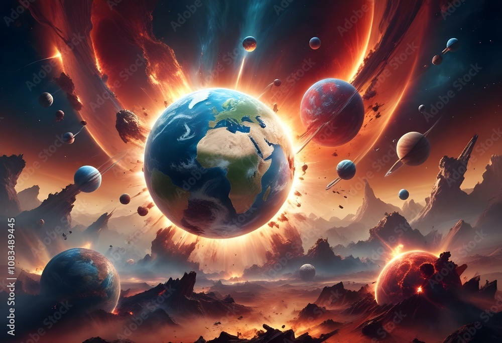 Astrology astronomy earth outer space solar system mars planet milky ...