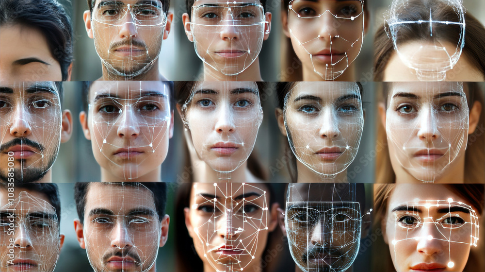 Biometric technology uses digital face scans to identify people. This ...
