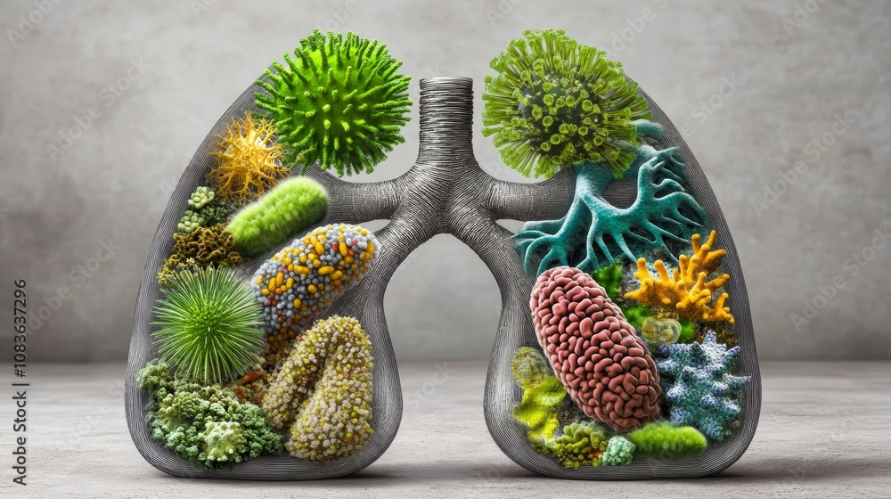 Detailed 3d model of lung anatomy, explore the intricate structures and ...