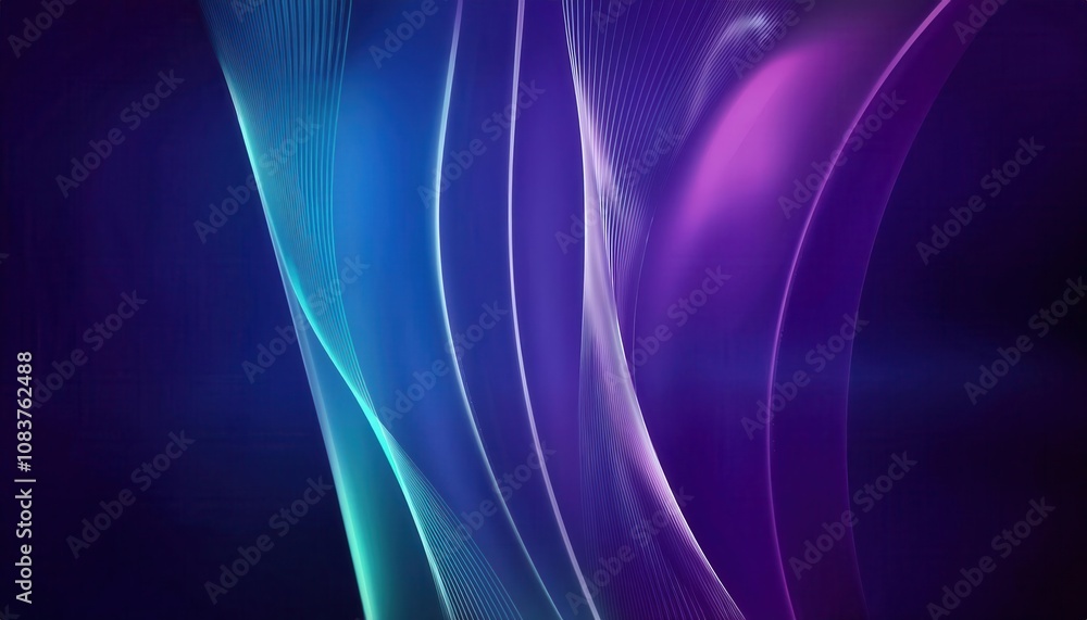 Futuristic Abstract Digital Wave Background. Vibrant Neon Gradient ...