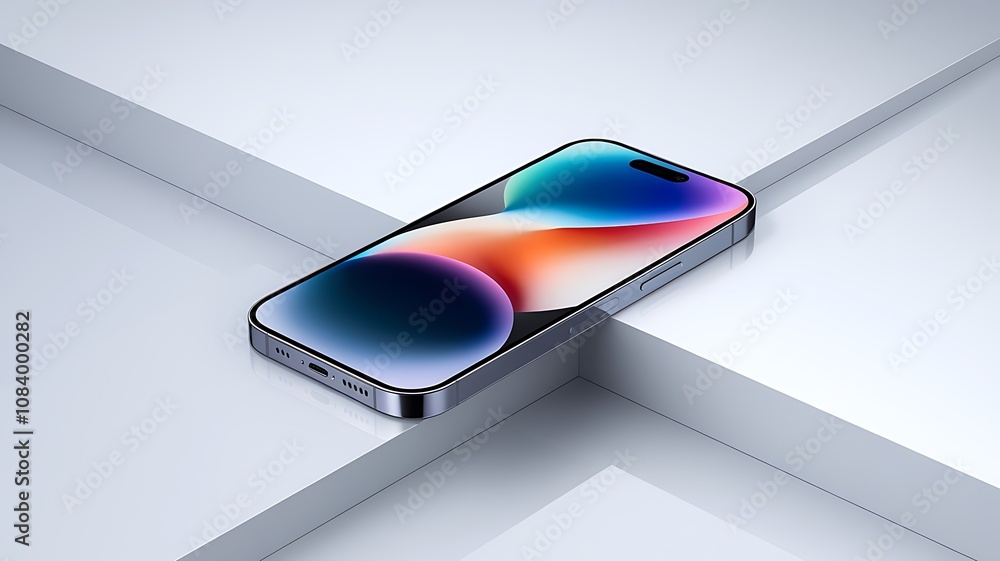 Realistic 3D Smartphone Render with Interactive Social Media Icons ...