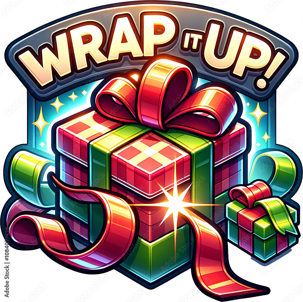 Wrap It Up Design is a fun and festive nod to the holiday gift-giving ...