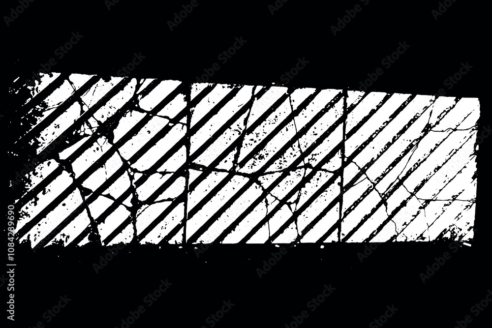 Tactile paving - black graphics vector - warning block, directional ...