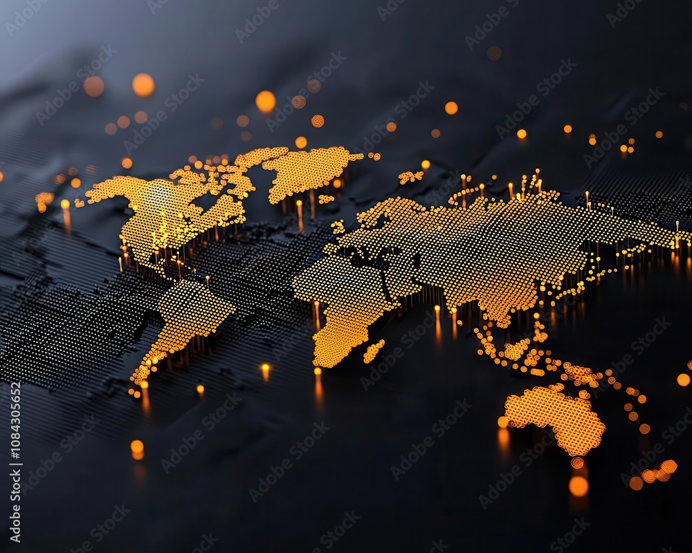 Global financial instability, graphs with breaking lines across ...