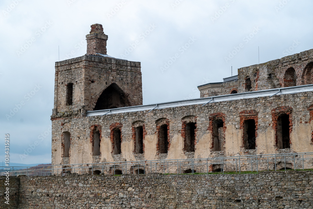ruins of 17th century Krzyztopor castle built for the noble family of ...