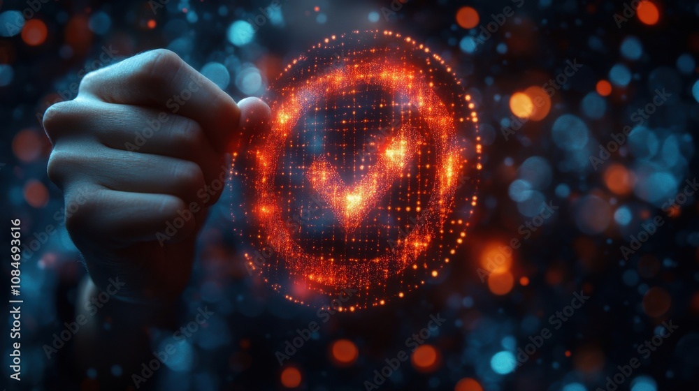 iso certification approval concept a person highlighting iso ...