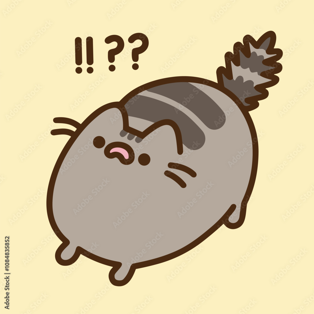 Pusheen the cat vector illustration artwork Stock Vector | Adobe Stock