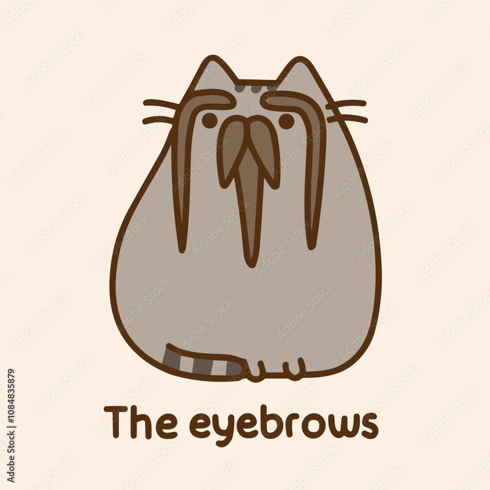 Pusheen the cat vector illustration artwork Stock Vector | Adobe Stock