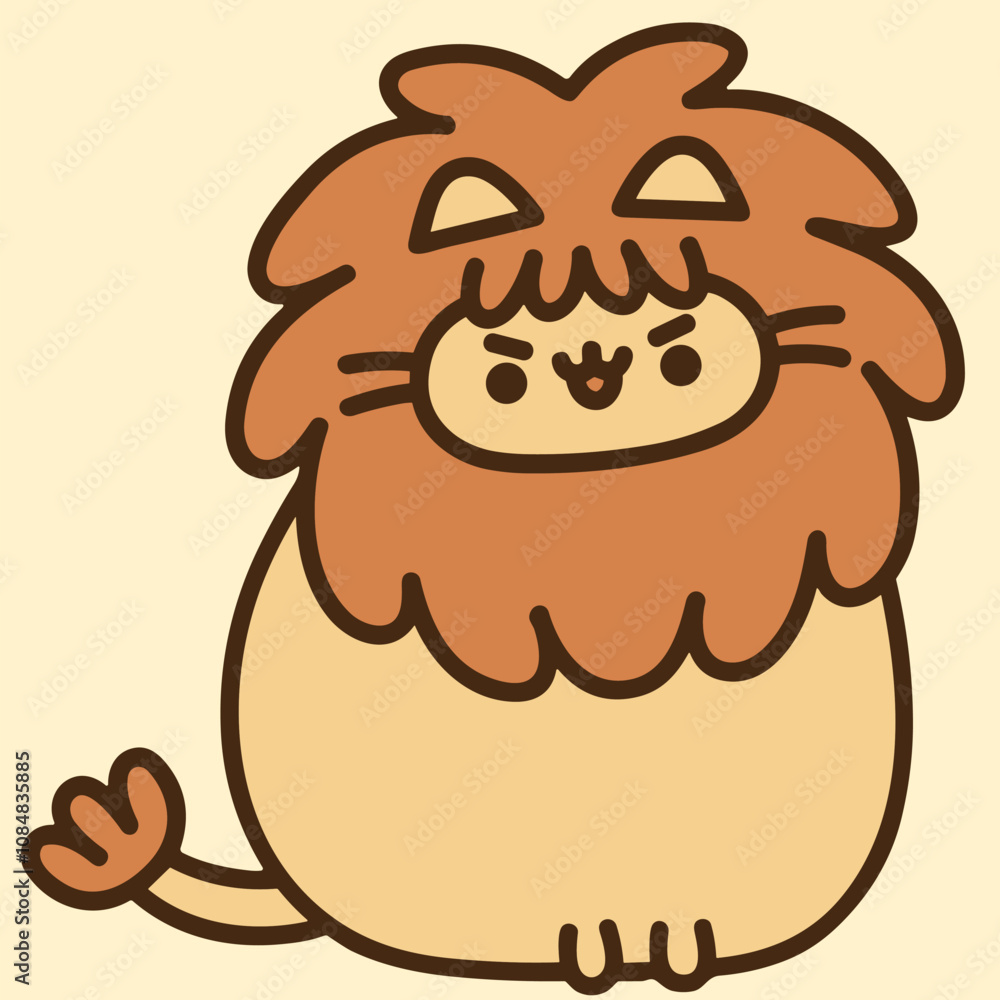 Pusheen the cat vector illustration artwork Stock Vector | Adobe Stock