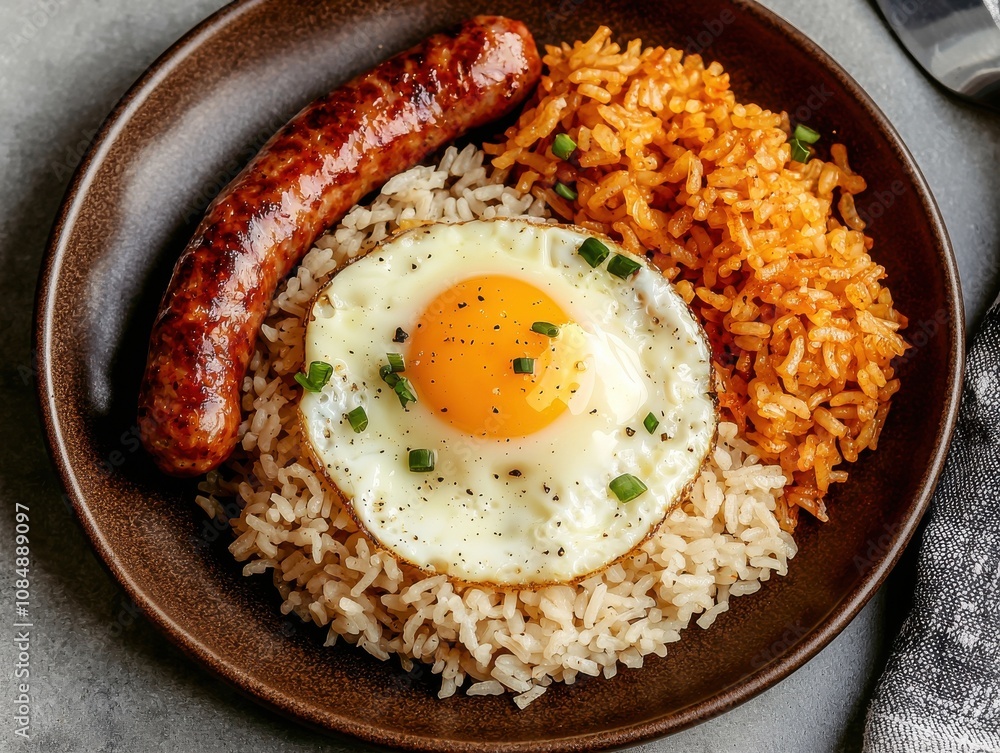 Savoring filipino silog breakfast a flavorful delight of garlic rice ...