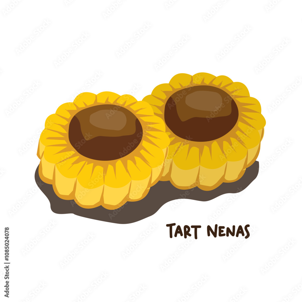 Vector illustration of famous Malaysian traditional Eid festive dessert ...