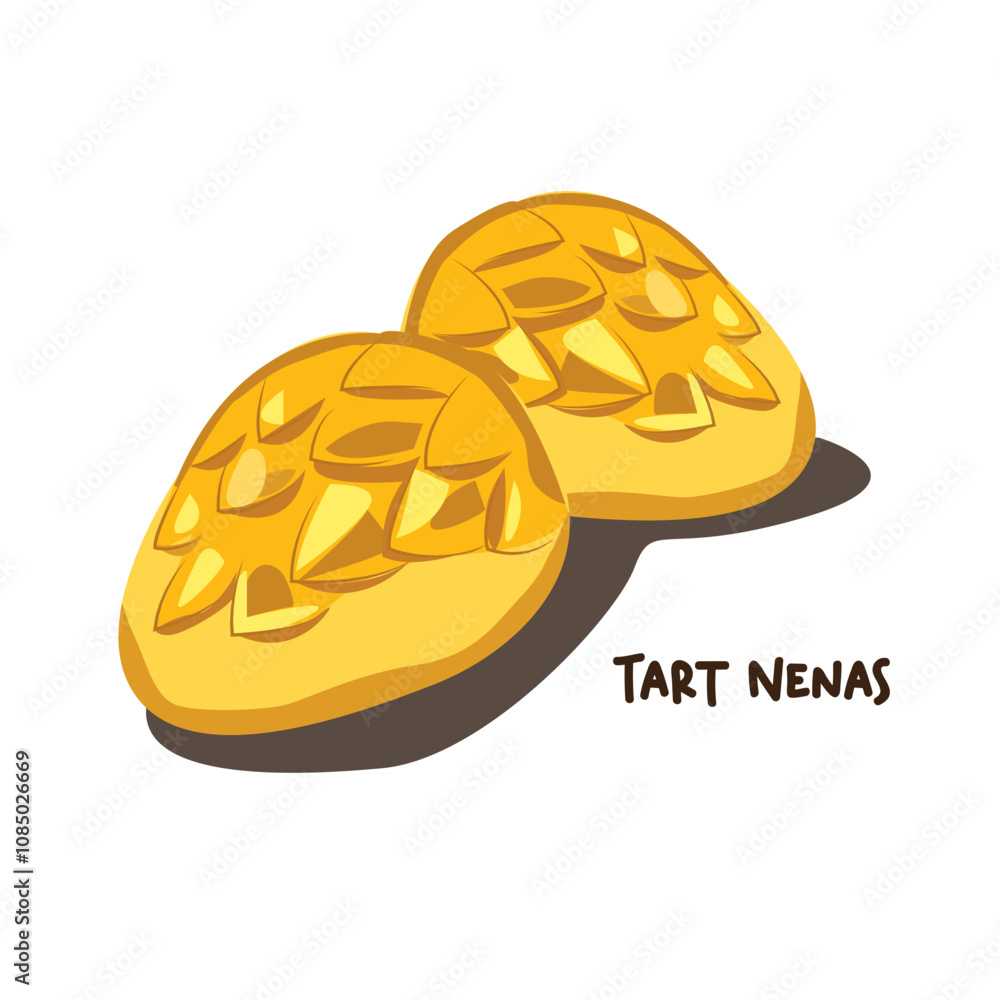 Vector illustration of famous Malaysian traditional Eid festive dessert ...