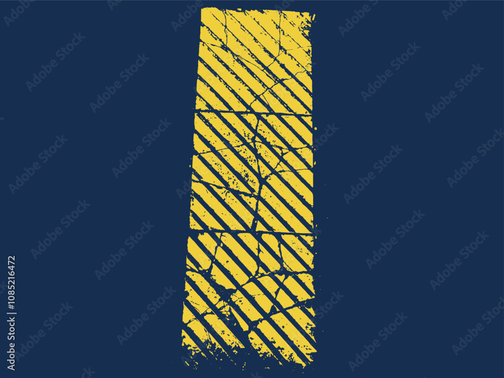 Yellow tactile paving - vector file - warning block, directional block ...
