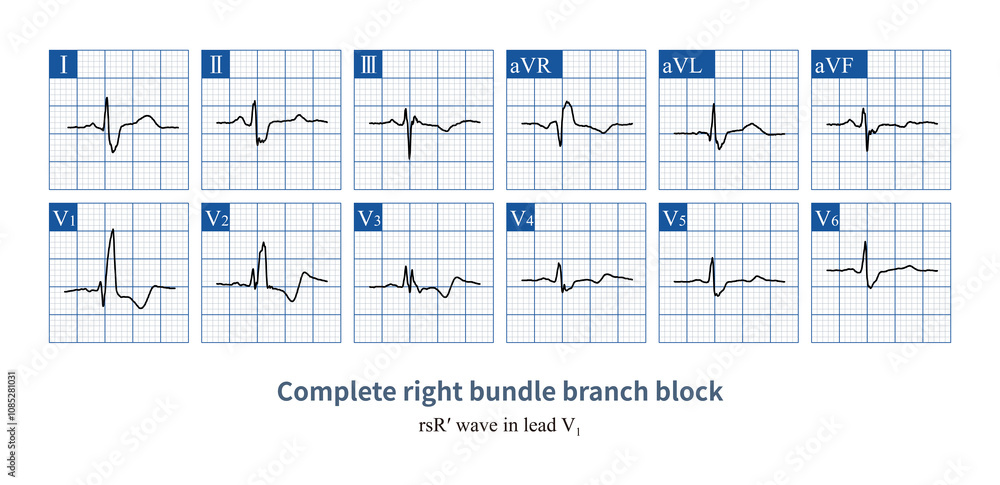 On a conventional 12 lead electrocardiogram, the QRS wave of complete ...