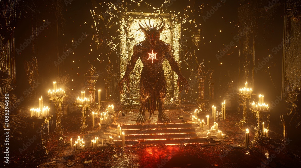 Apostolic Monstrosity - Dark Fantasy 3D Render of Tribal Apostle in ...