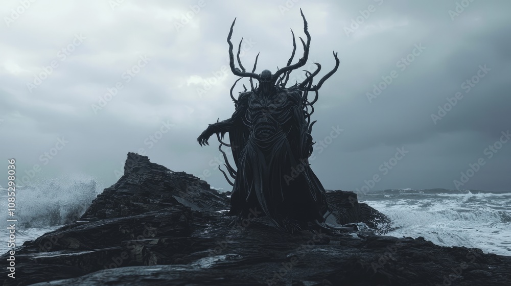Malevolent Apostle - Dark Fantasy 3D Render with Twisted Body, Sharp ...