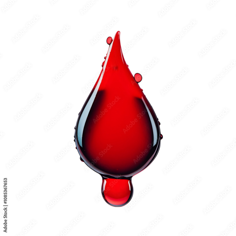 blood drop on transparent background Stock Photo | Adobe Stock