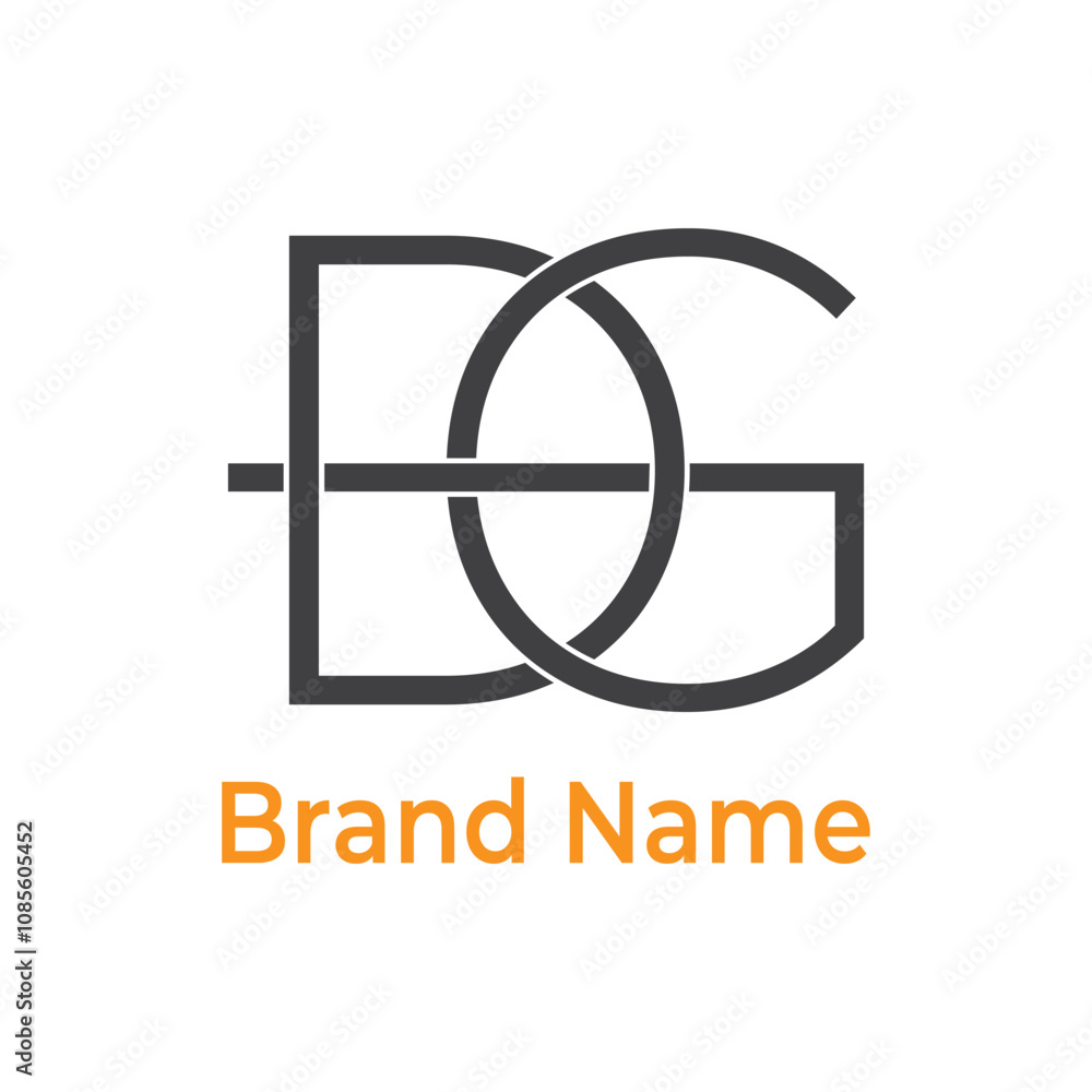 DG Logo. CMYK color mode. Vector EPS file. Editable color. Free font ...