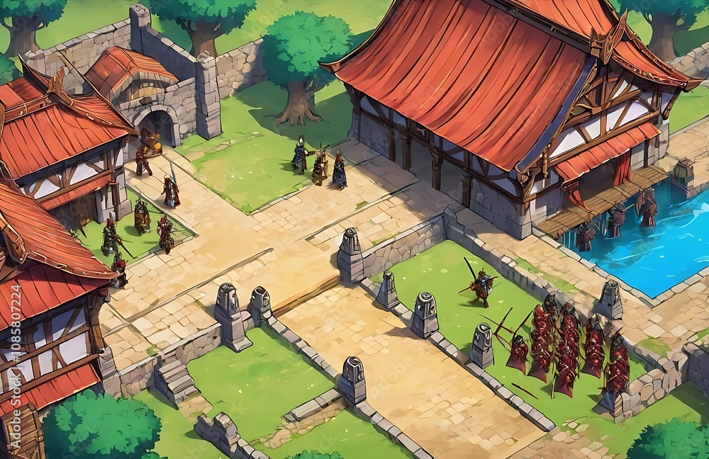 Ilustración de Stock DnD Battlemap gladiator, battlemap, arena ...