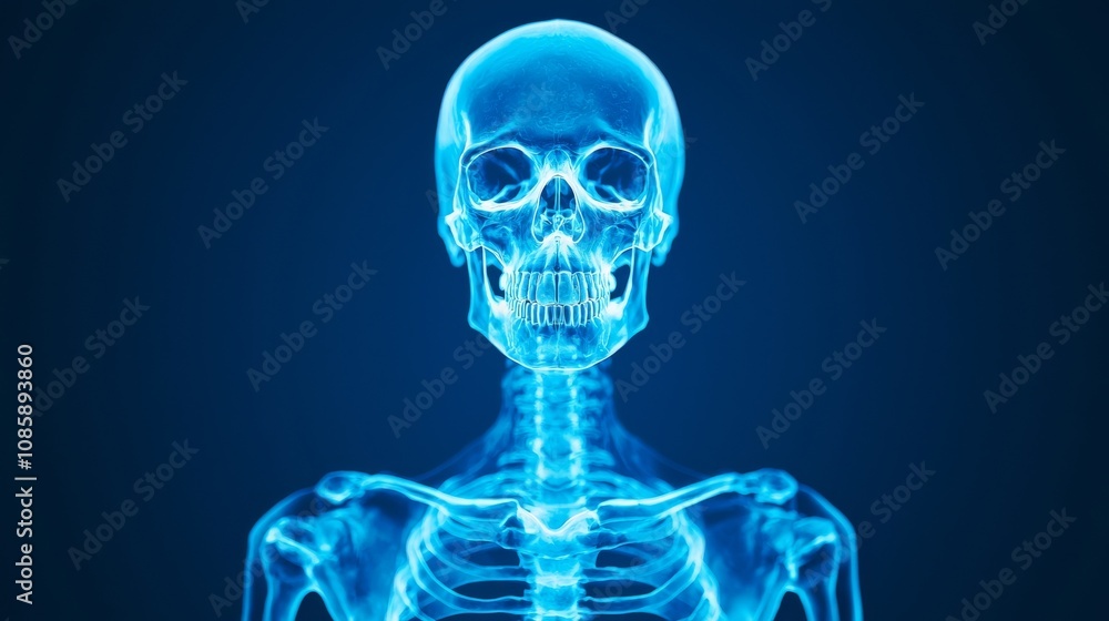 X-ray technology reveals human skeleton structure medical imaging lab ...