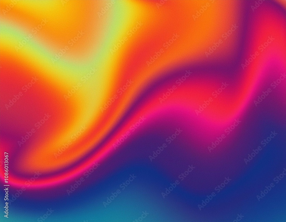 retro vibrant gradient background with thermal heatmap effect and grain ...