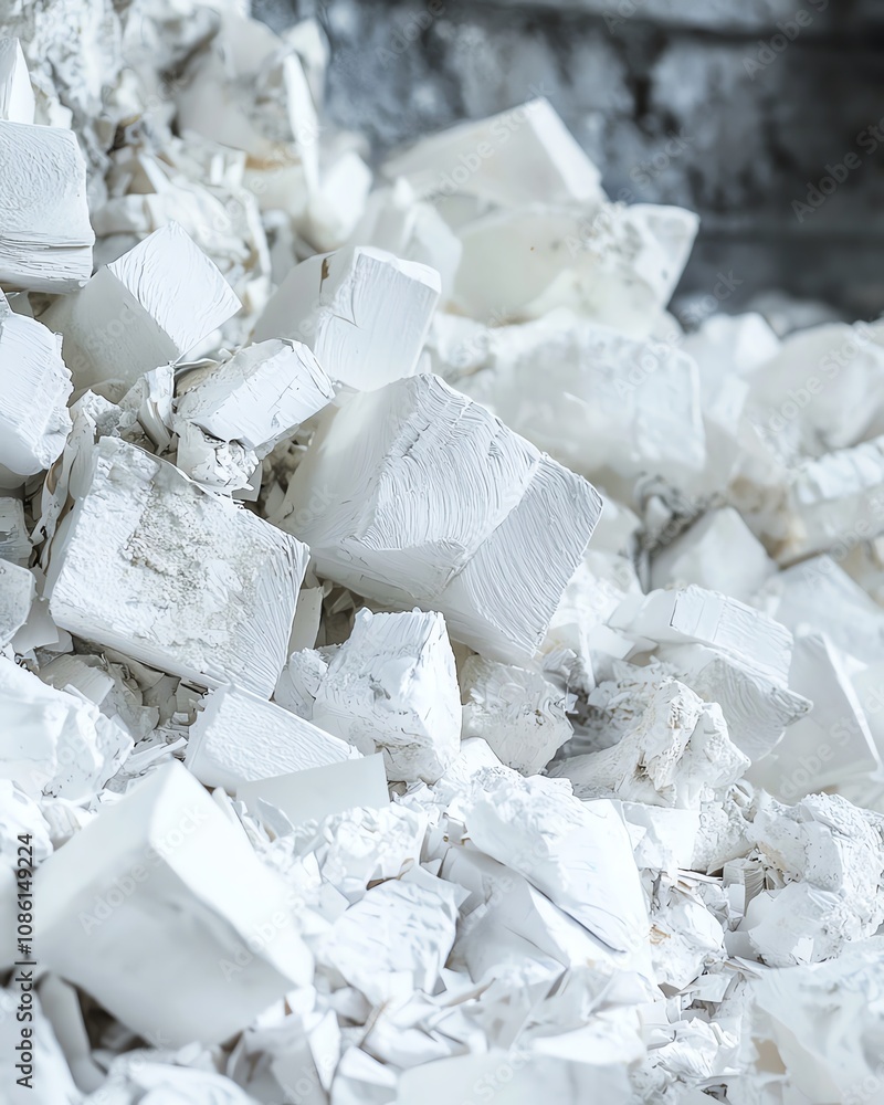 Paper pulp transforming into new sheets, recycling process ...