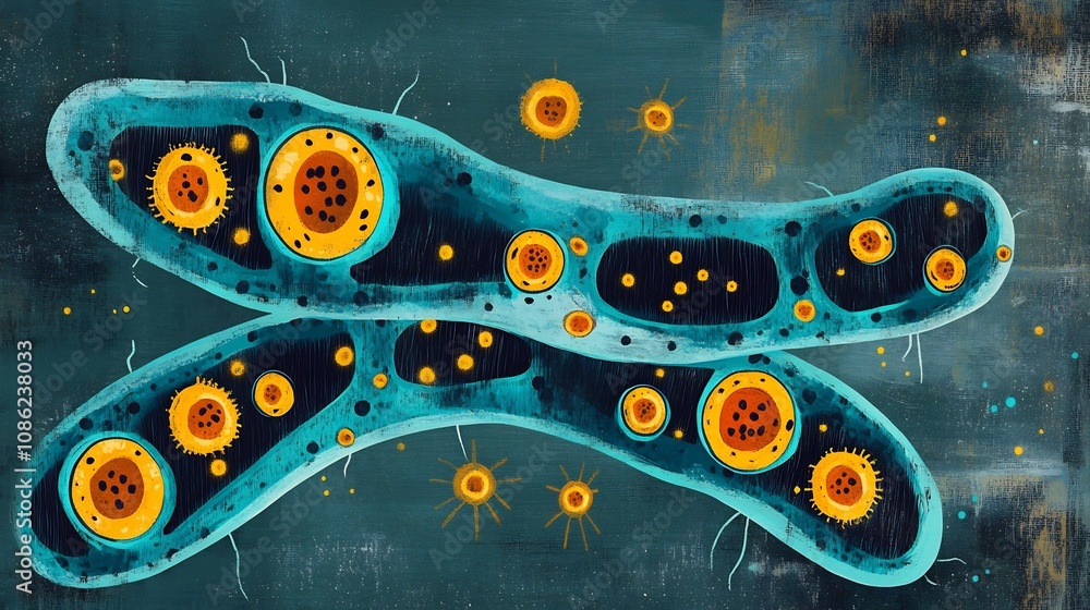 Binary fission process prokaryotes illustrated in a comprehensive ...
