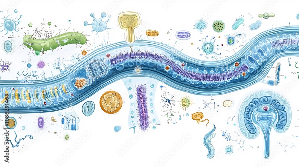 Cellular respiration pathways illustrated a comprehensive zoology chart ...